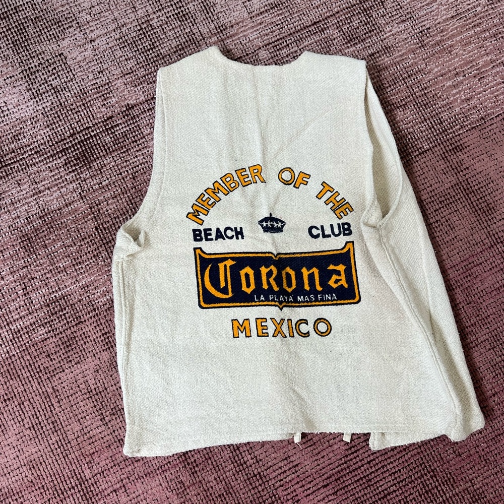 Corona Vest Jacket Unique Vintage One Size Beer - Gem